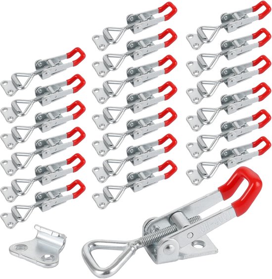 GH-4001 Pack 20 Pieces Tension Clasps - 150 kg Box Clasp - Steel Lever ...