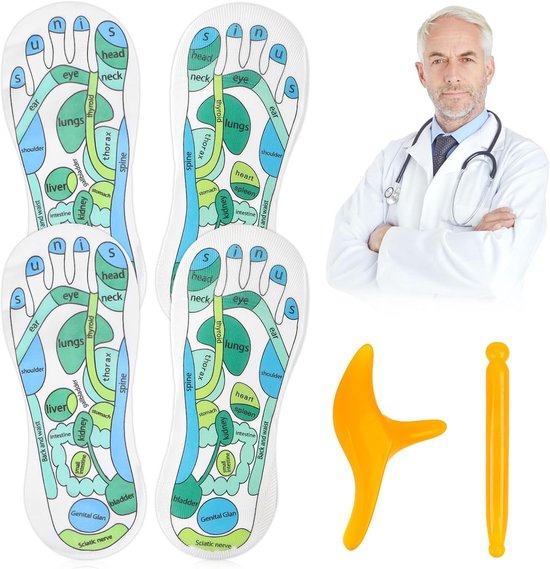 Reflex Zone Massage Socks, 2 Pairs of Foot Massage Socks Foot Massage ...