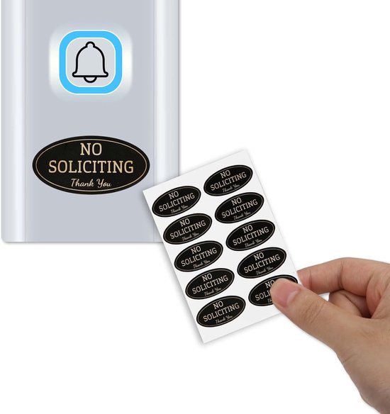 10pcs No Soliciting Sign, Waterproof Small No Recruitment Sticker For ...