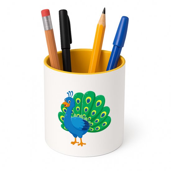 Hacebo® - Pauw Pennenbakje - Vogels - Dieren liefhebbers - pennenhouder ...