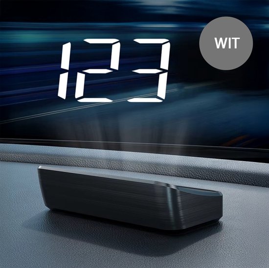Tech Essentials® GPS Snelheidsmeter Auto HUD - USB-C - Wit | Head Up ...