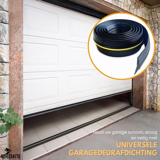 Garagedeur Drempelafdichting - EPDM Rubber - 3m - Voor isolatie en ...