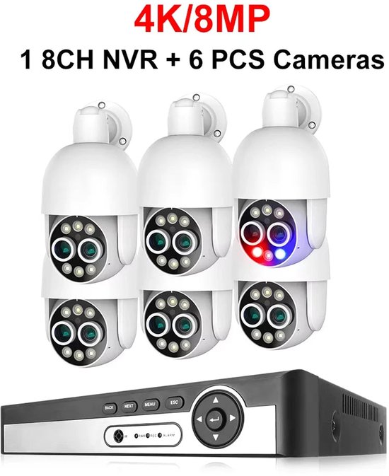 8-kanaals Bewakingscamera Set – Beveiligingscamera – CCTV Systeem ...