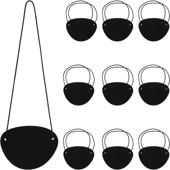 Allecto Plus - 12 Kinder ooglapjes Piraten ooglapjes 3D Elastisch ...