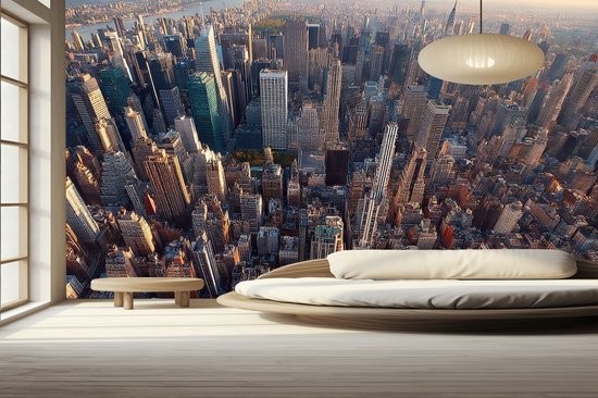 Naadloos behang Fotobehang - Skyline Majesty: Urban Horizons - 250x300 ...