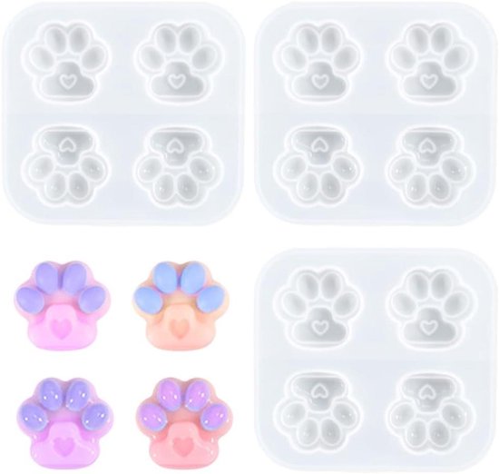 Allecto Plus - Kattenpoot en Berenklauw Epoxyhars Vormen - DIY Sieraden ...