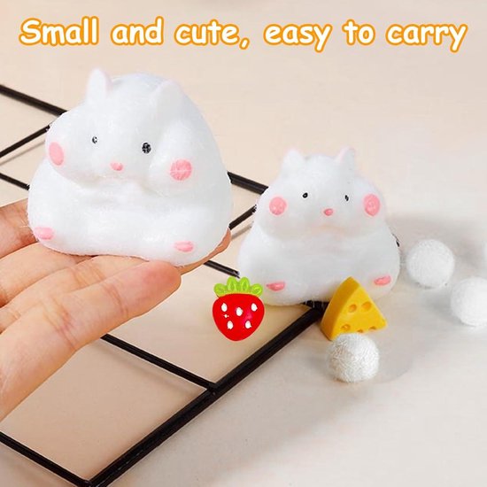 Squishy Hamster Squeeze Toy Set - 4 Pieces for Anti-Stress and ...
