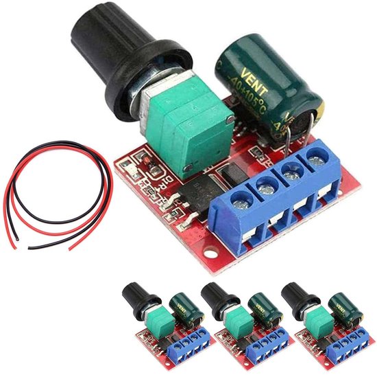 DC 5V-35V 5A Motor Speed Controller PWM Reversible Dimmer (3 stuks) | bol