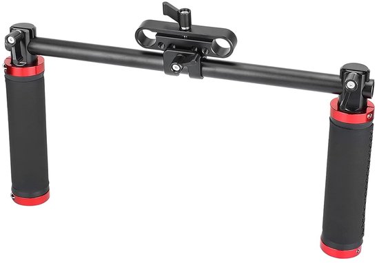 Handvat Grips voor Schouder Rig - 15mm Klem - Rood | bol