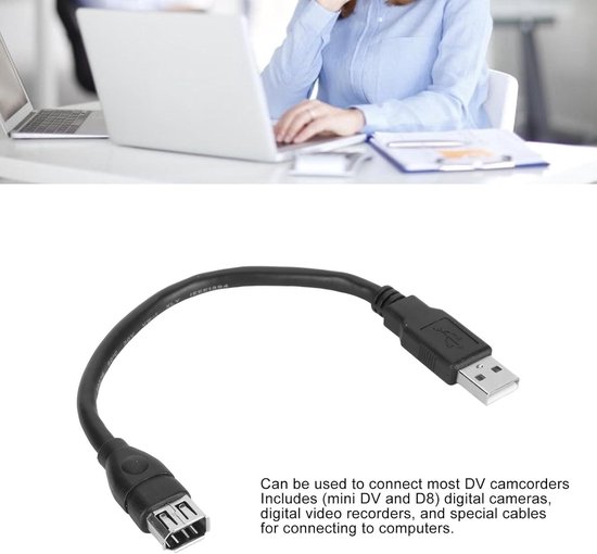 Firewire IEEE 1394 6-pins Vrouwelijk Naar USB-mannelijk ...