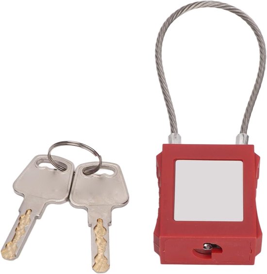 Lockout Tagout Set van 10 Stalen Kabelsloten en Sleutels - Elektrisch ...