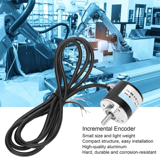 Allecto Plus - 2-fase incrementele roterende encoder DC 5-24V 3000-6000 ...