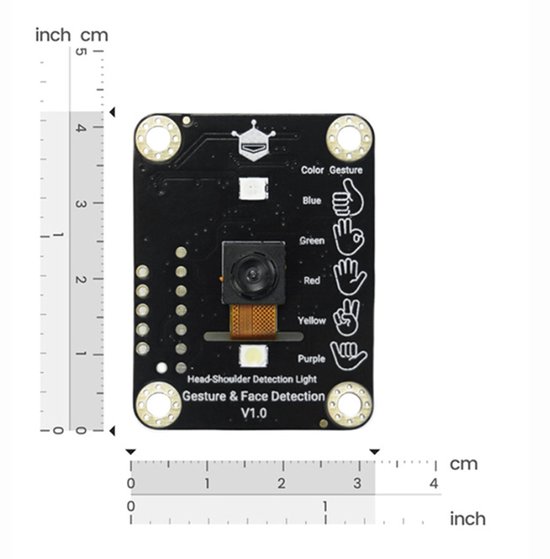 DFRobot Gravity AI Gesture & Face Detection Sensor – SEN0626 – I2C/UART, 5 Gebaren &... | bol