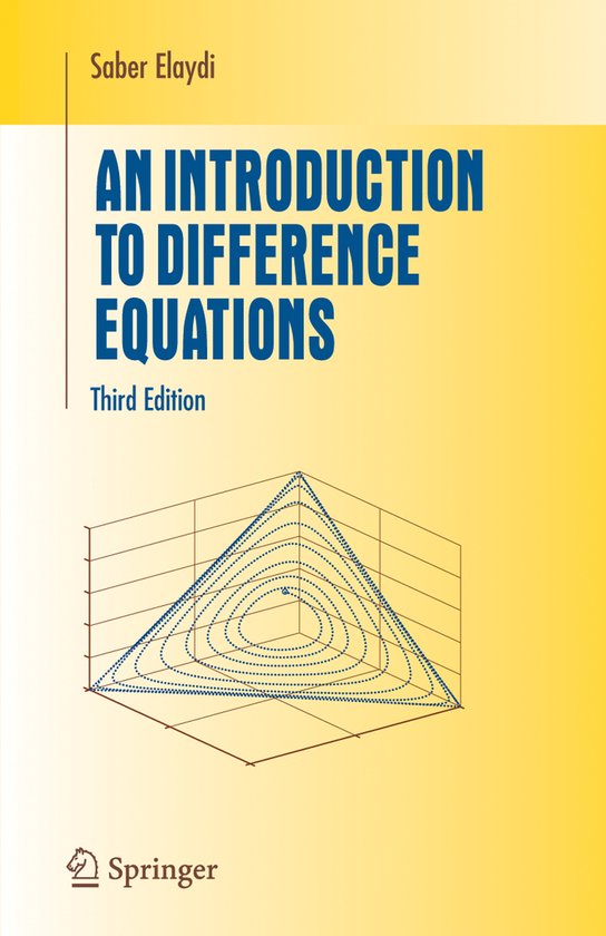Introduction To Difference Equations | 9781441920010 | Elaydi Saber ...