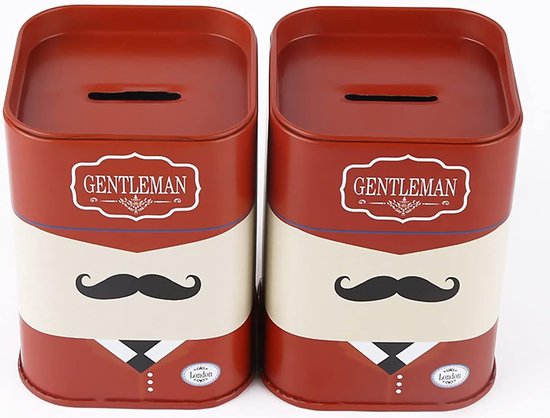 Spaarpot Vertind 4 Stuks Metalen Piggy Bank Muntbesparende Pot ...