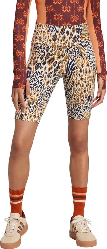 adidas Sportswear adidas x FARM Rio Bike Short - Dames - Roze- XL | bol