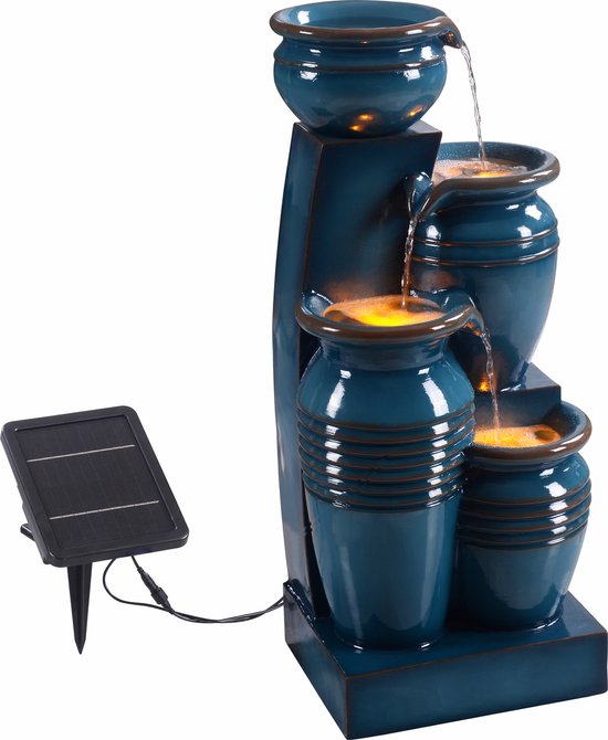 Teamson Home Tuin Water Fontein Met Lichten - Op zonne-energie ...
