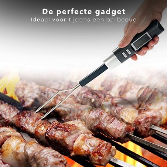 Cheqo® Digitale Voedselthermometer - Vleesthermometer - Barbecue Vork ...