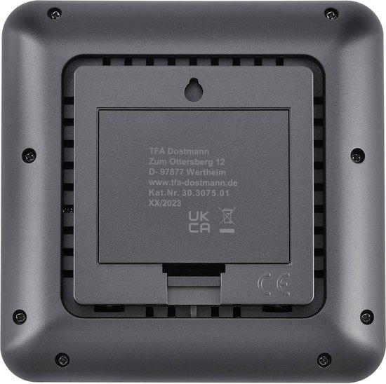 TFA Dostmann KLIMA@HOME 2 Draadloze thermo- en hygrometer Zwart | bol
