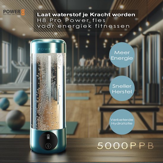 Power-8® H8 PRO Power waterfles - Hydrogen water - Waterstof Generator ...
