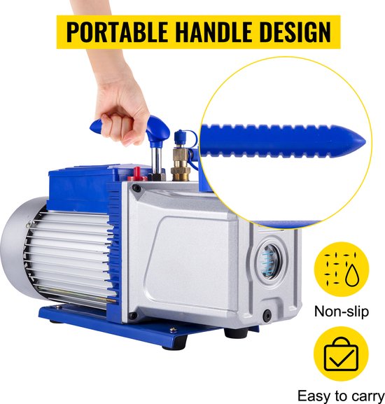 Vacuümpomp Vacuumpomp Airco 10CFM 2 fasen 1HP Koelmiddel Vacuümpomp ...