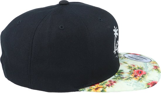 Hatstore- Palm Beach Sunset Black/Floral Mint Snapback - Iconic Cap | bol