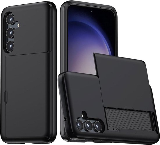 Hoesje met Kaarthouder Slider Geschikt voor Samsung Galaxy A55 | Back Cover... | bol
