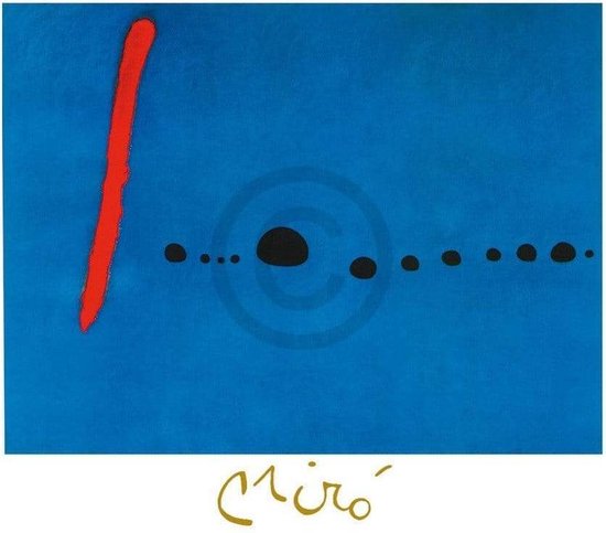 Joan Miro - Blue II, 4-3-61 Kunstdruk 80x60cm | bol.com