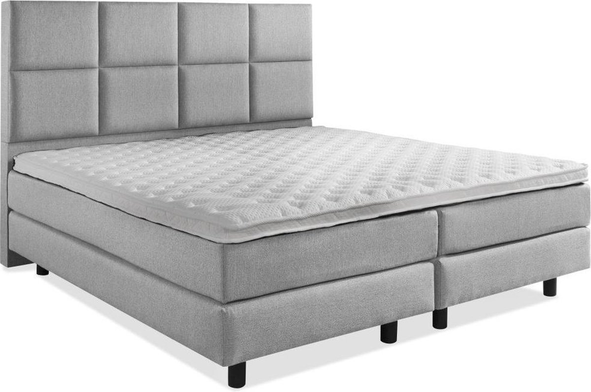 Boxspring Luxe compleet Grijs 160x200 | bol.com