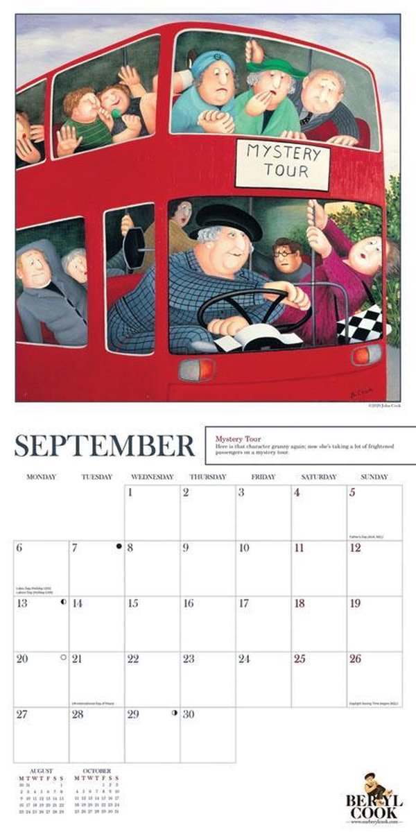 Beryl Cook Square Wall Calendar 2021, CAROUSEL CALENDARS ...