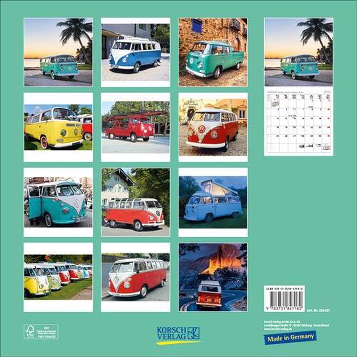 VW Bus Kalender 2021 | bol.com