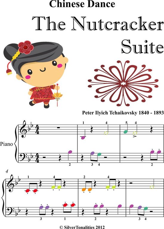 Chinese Dance the Nutcracker Suite Beginner Piano Sheet Music with ...