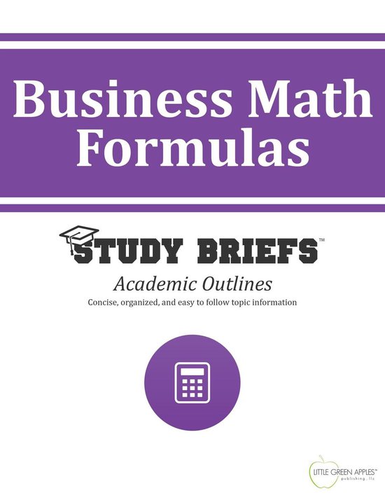 Business Math Formulas (ebook), Little Green Apples Publishing, LLC ...