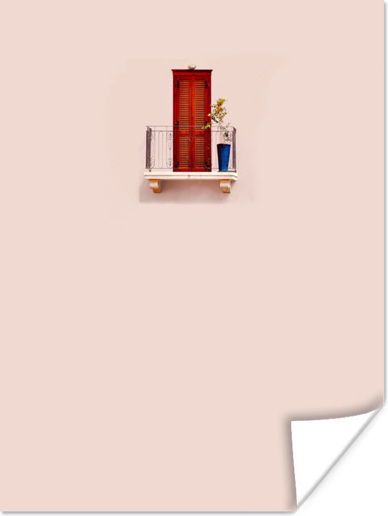 Deur - Rood - Pastel - Architectuur | bol