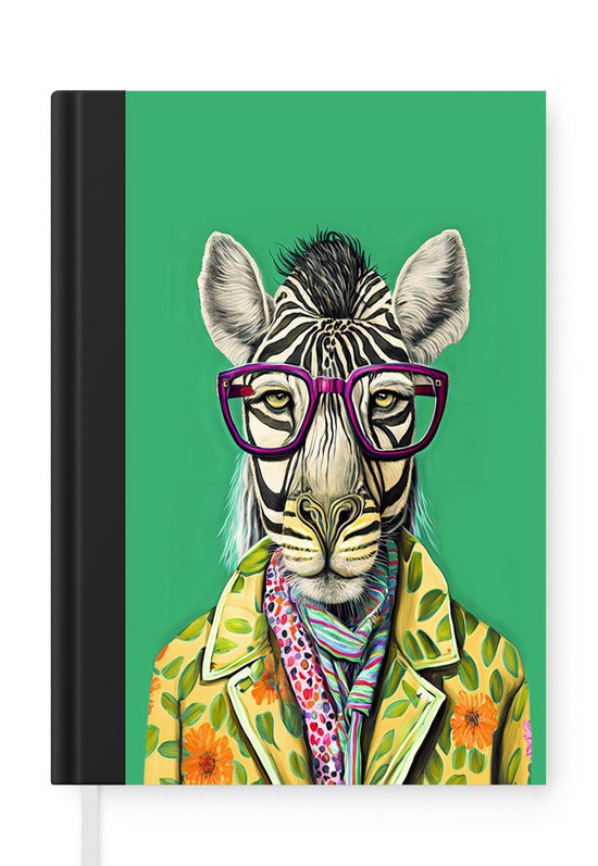 Notitieboek - Schrijfboek - Zebra - Bril - Hippie - Bloemen - Dieren ...