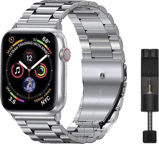 ColorMoodz® Luxe Metalen Watch Bandje Voor Apple Watch Series 1/2/3/4/5 ...