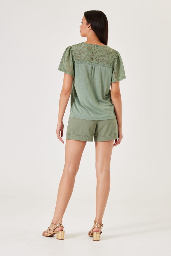 GARCIA Dames Short Groen - Maat M | bol.com