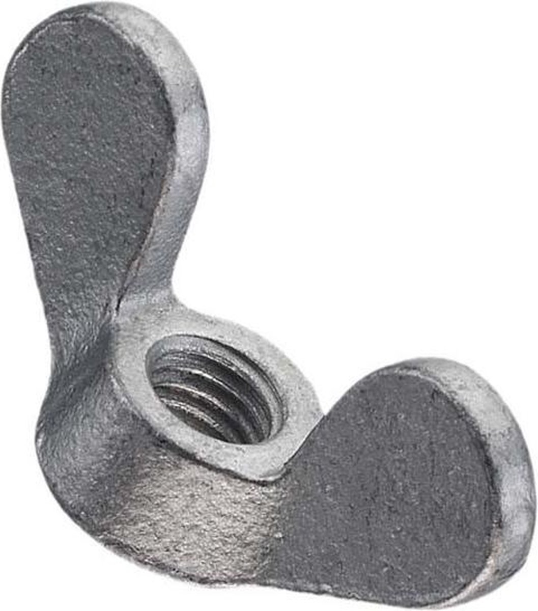 Vleugelmoer M5 verzinkt staal - 100 stuks | bol
