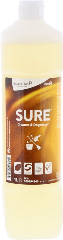 Sure Reiniger en ontvetter - Fles 1 liter | bol