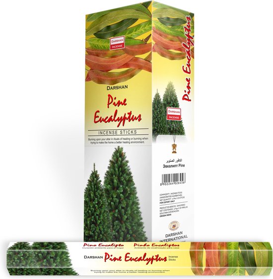 Darshan Wierook Pine & Eucalyptus (6 pakjes) | bol.com
