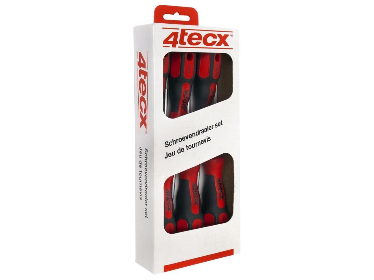 4Tecx Schroevendraaierset Zaagsnede + Philips 6-delig | bol.com