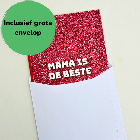 Wenskaart Moederdag: Mama is de beste | Fotofabriek A4 kaart | Moederdag kaart | bol