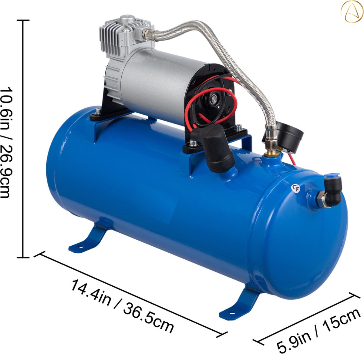 Arvona Compressor - Luchttoeter - Auto Toeter - Claxon - 150psi - 12V ...