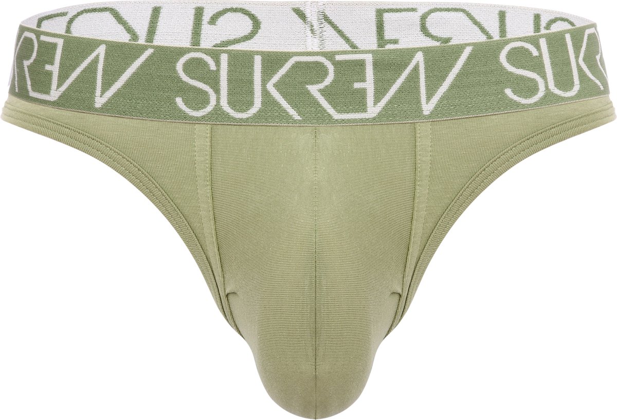 Sukrew Classic Thong Khaki - MAAT XXL - Heren Ondergoed - String voor ...
