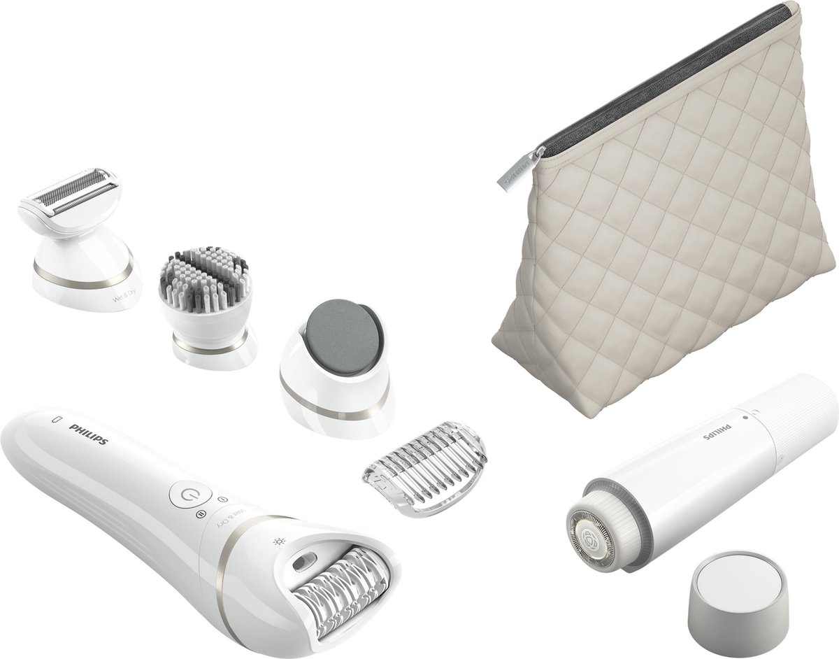 Philips Epilator Beauty Set Series 9000 BRE770/92 - Wet & Dry ...