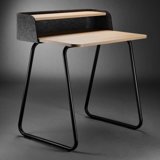 Sedus klein bureau | Secretair home | Eiken / Zwart antraciet ...