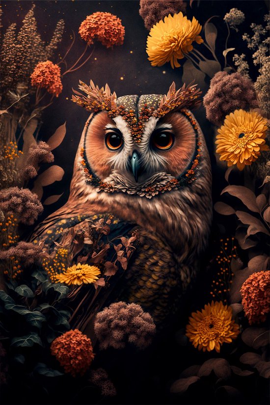 The Owl - 60cm x 90cm - Fotokunst op PlexiglasⓇ incl. certificaat & garantie. | bol.com