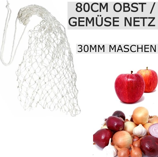 TronicXL Kooknet-zak voor groenten, fruit, uien, appel, net-tas voor ...