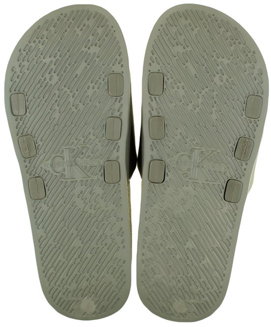 Calvin Klein heren ck one slippers logo groen | bol