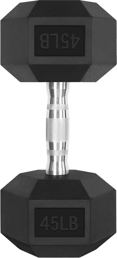 Zeskantige Halterset 5-300 lbs - Rubber Gecoate Handgewichten voor ...